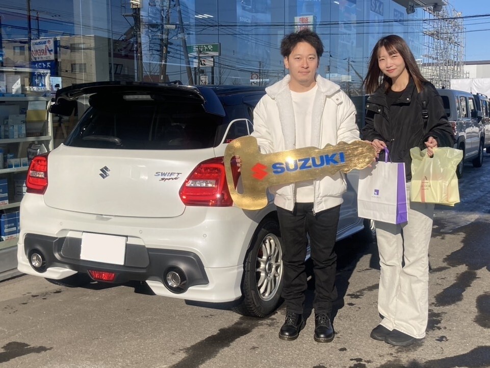 祝！スイフトスポーツご納車おめでとうございます！｜納車ギャラリー｜お店ブログ｜スズキアリーナ平岡